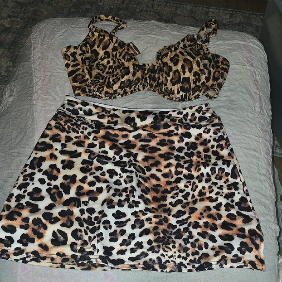 Shade & Shore | Swim | Shade Shore Leopard Print Swim Set | Poshmark